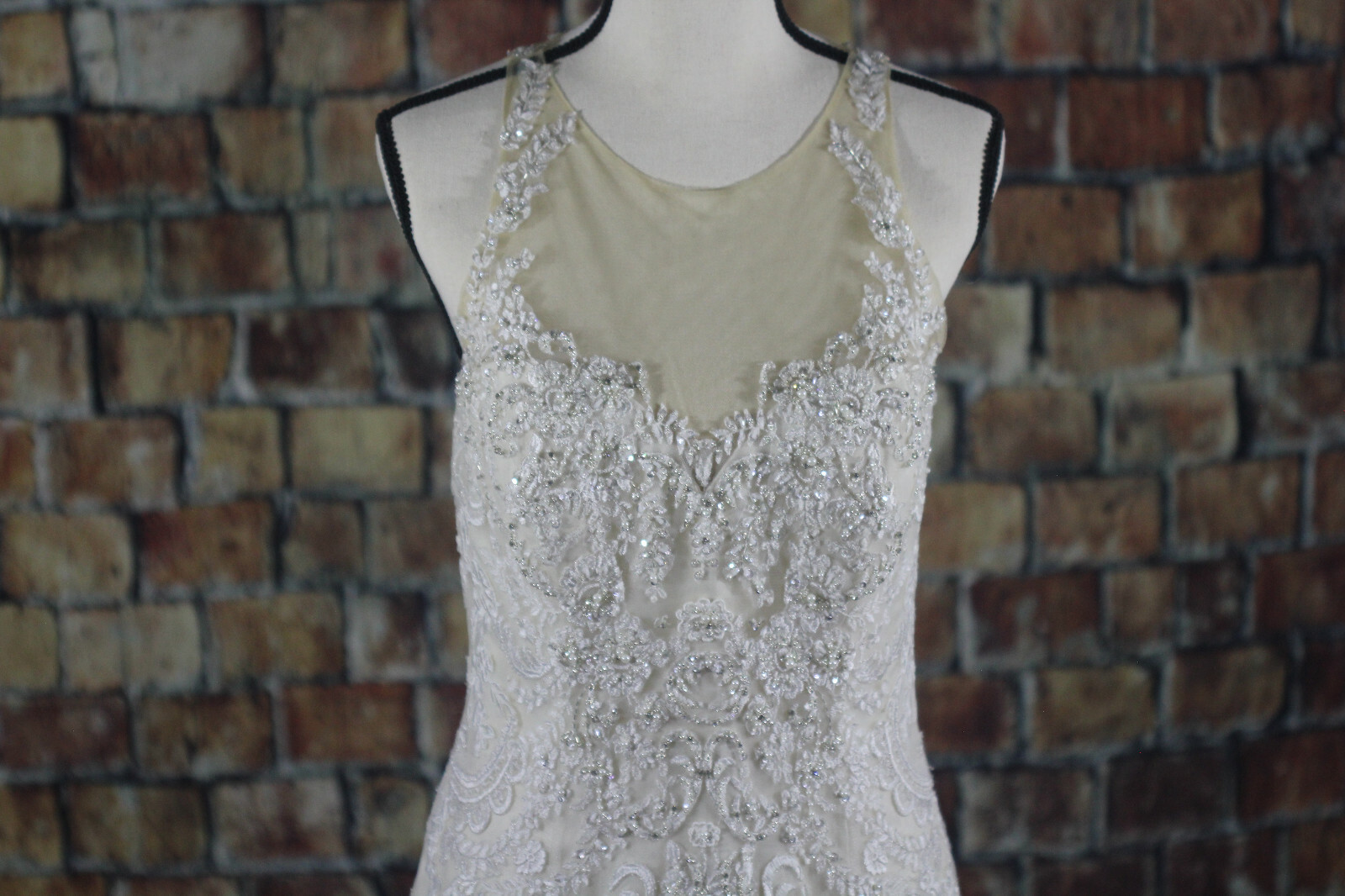 Authentic Mori Lee 2876 ivory Gol Bridal Wedding Dress Bridal Gown S12 ...