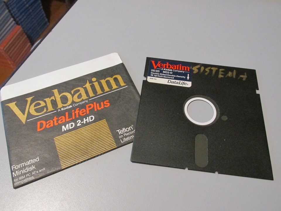 VERBATIM Datalife Plus MD 2 HD Pour IBM Vintage Floppy Disk - 1 Disk ...