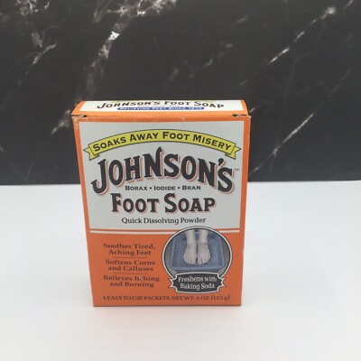 JOHNSON'S Foot Soap Powder - 4 Packets (1 Box) 11509004017| eBay