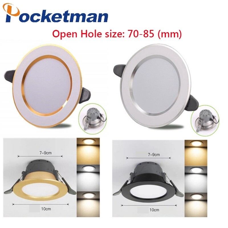10Pack Dimmable LED Downlight Spotlight 5W Recessed Ceilinglight ...