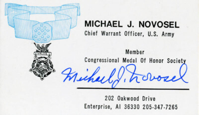 MICHAEL J. NOVOSEL - PRINTED CARD SIGNED IN INK | eBay