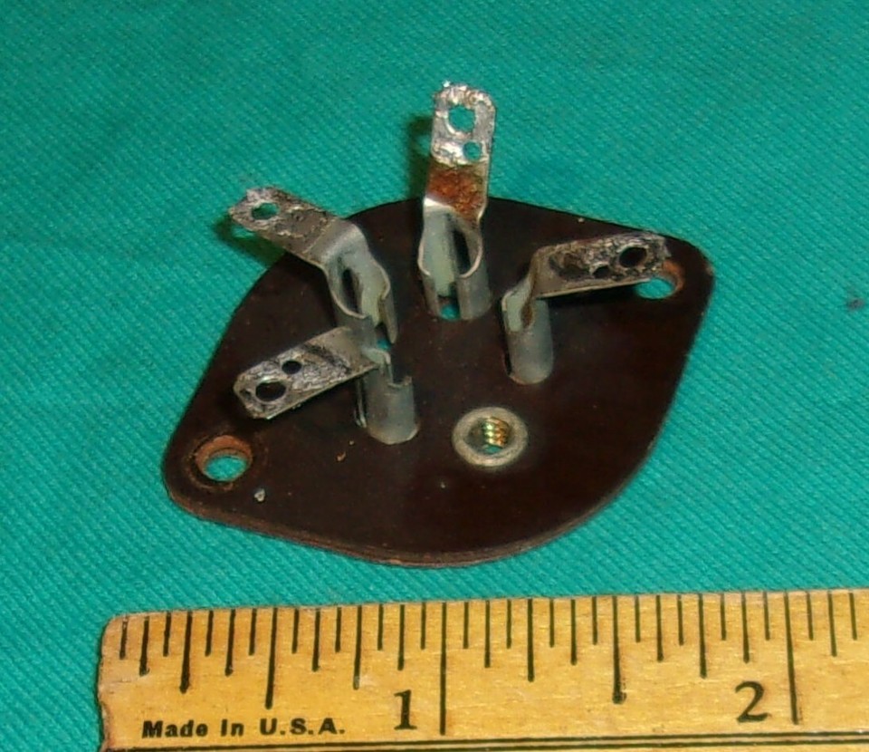 4-Pin Radio Speaker Jack Crosley Zenith Silvertone Phenolic Type Clean ...