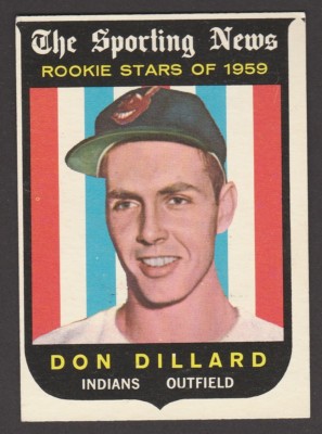 1959 TOPPS BASEBALL # 123 DON DILLARD RS RC INV J1295 | eBay