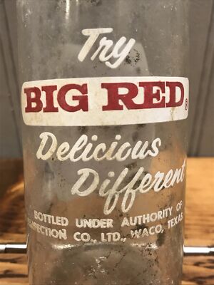 Big Red 1970s 80’s Glass 10 Fl Oz ACL Soda Bottle Perfection Co LTD ...