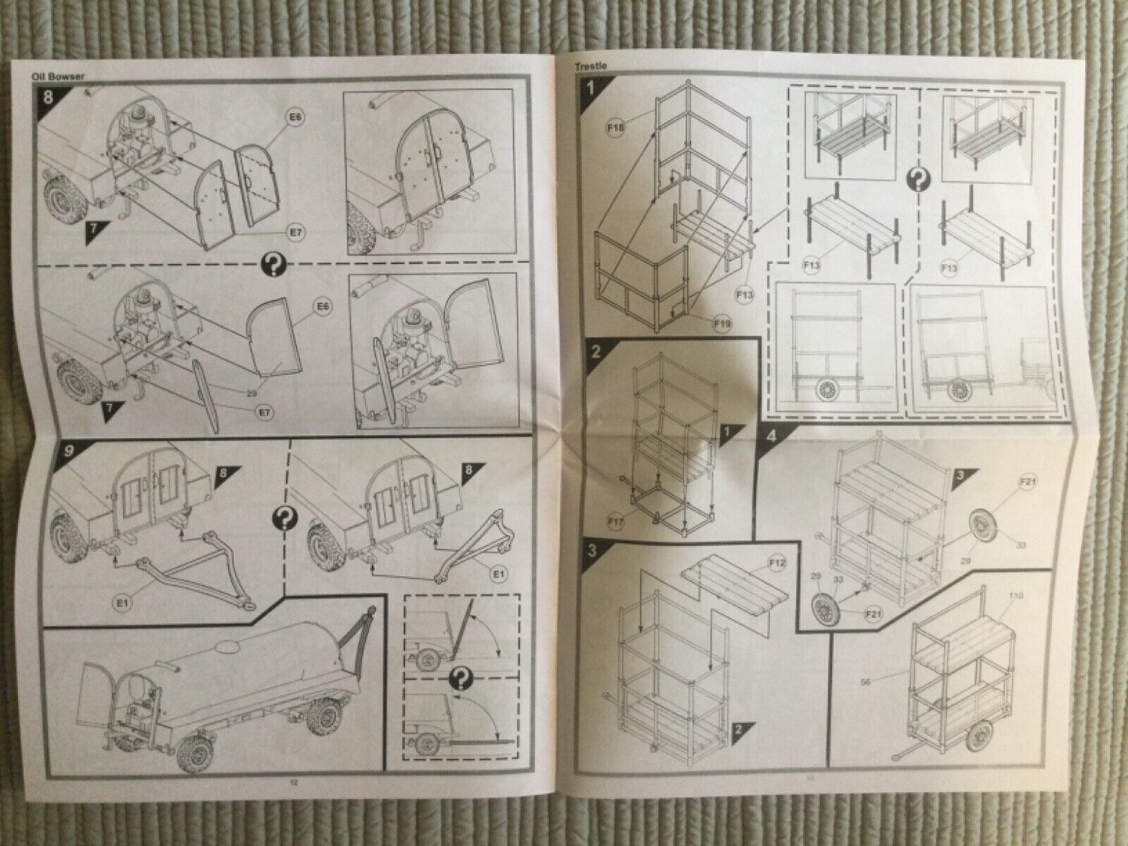 AIRFIX INSTRUCTION SHEET - WW11 RAF BOMBER RE-SUPPLY SET - 1/72 SCALE ...