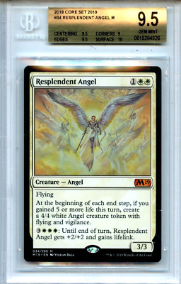 MTG Resplendent Angel BGS 9.5 Gem Mint M19 Magic Amricons 4925 | eBay