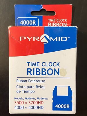 OEM PYRAMID 4000R Time Clock Ribbon,Black models 3500-3700HD- 4000HD | eBay