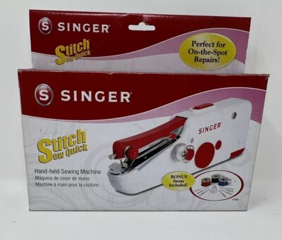 Singer 01663 Stitch Sew Quick Mechanical Sewing Machine Handheld New ...