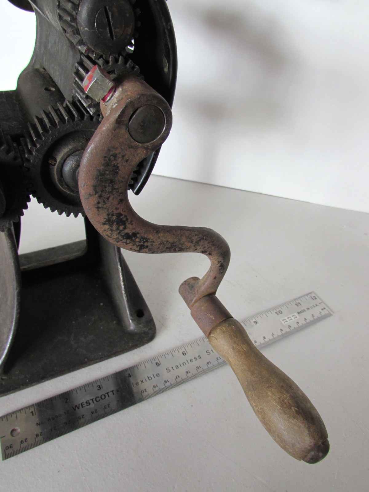 Vintage American Hand Crank Leather Cutter Trimmer Antique St. Louis ...