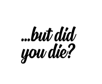But Did You Die Funny DieCut Vinyl Window Decal Sticker Car Truck SUV ...