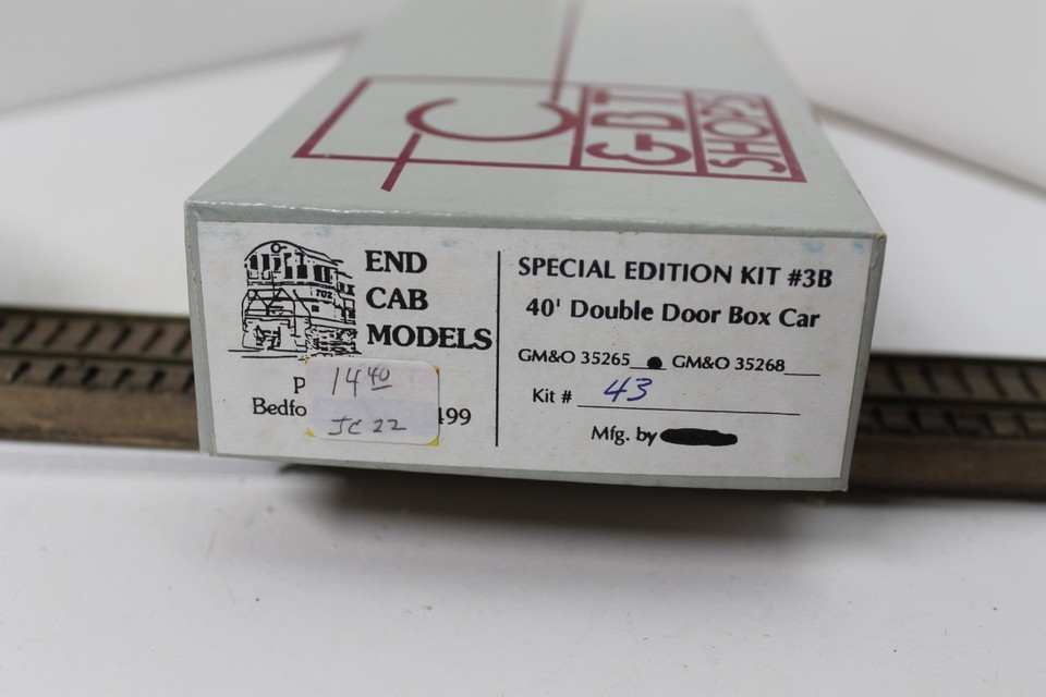 End Cab Models CB&T 3B #43 HO Scale 40' Double Sliding Door Box GM&O ...