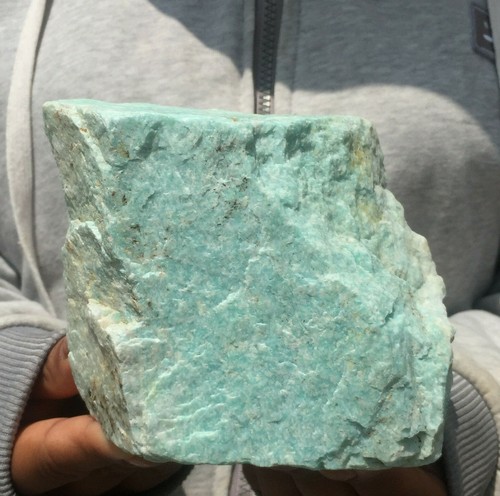 1330g Rare Large Raw Blue Green Amazonite Rough Rock Mineral Specimen ...