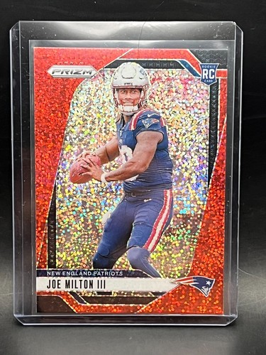 2024 Panini Prizm - Rookies Joe Milton III #354 Red Sparkle Prizm (RC ...