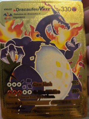 Pokemon Card Dracaufeu VMax Gold Mint Condition | eBay