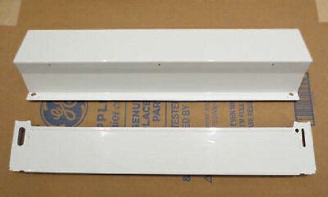 GE Dishwasher Bottom Panel Toe Kick Plate WHITE - Fits MANY Models (2 ...