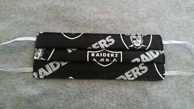 Handmade Fabric Face Mask - Reusable Raiders | eBay
