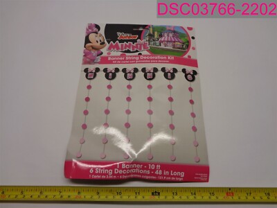 QTY=6; AMSCAN Minnie Mouse Banner String Decoration Kit 243553 | eBay