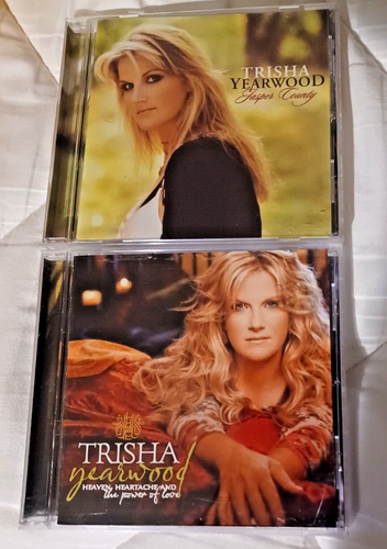 Lot of 2 TRISHA YEARWOOD CDs Jasper County + Heaven Heartache Power ...