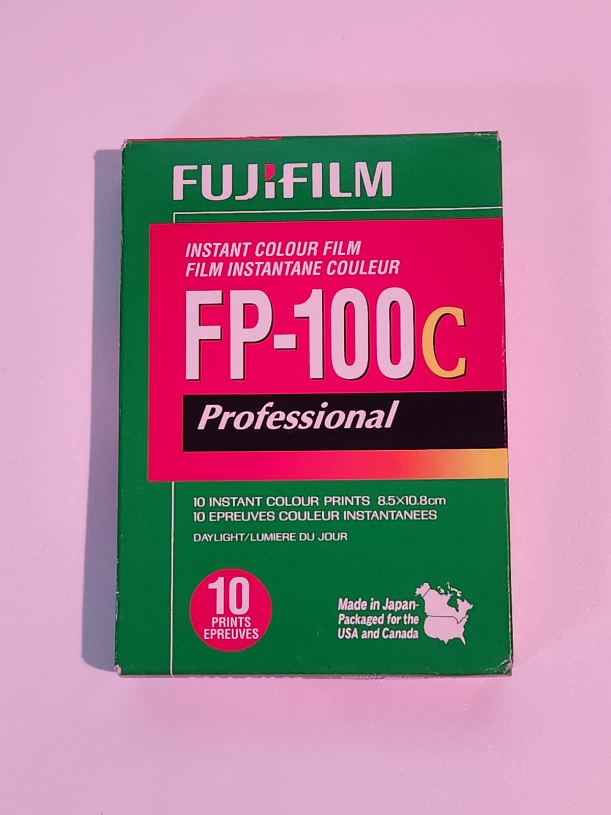 Fujifilm FP-100C ISO 3.5x4.2 in Professional Instant Colour Film for ...