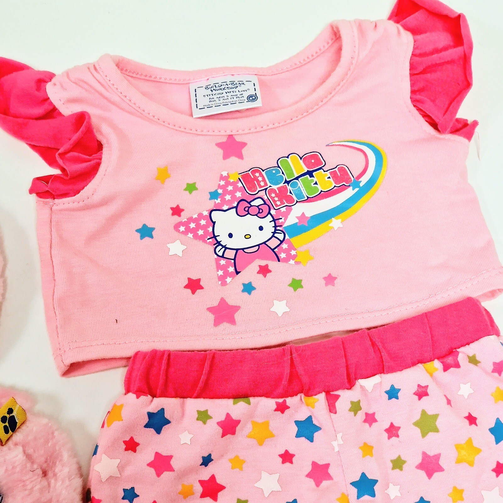 Build A Bear Sanrio Hello Kitty Pink Stars Pjs & Slipper Bundle | eBay