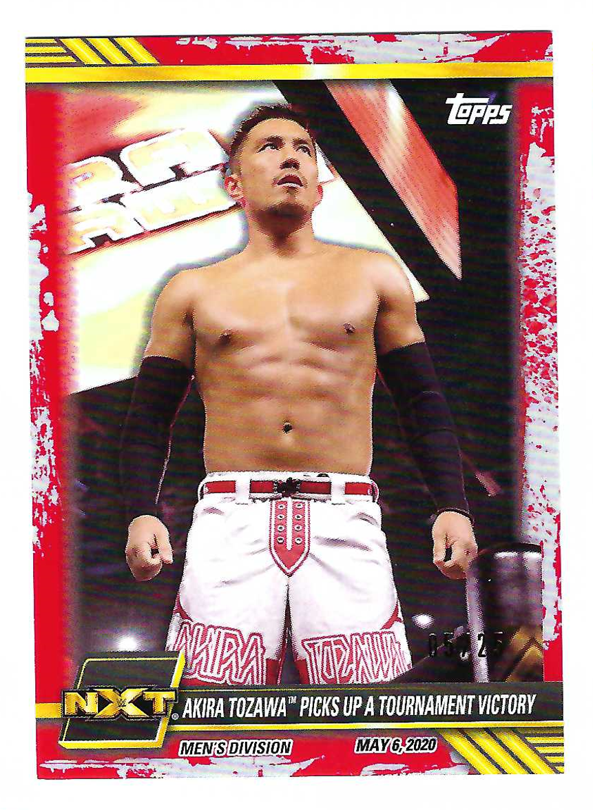 AKIRA TOZAWA 2021 TOPPS WWE NXT RED PARALLEL /25 | eBay
