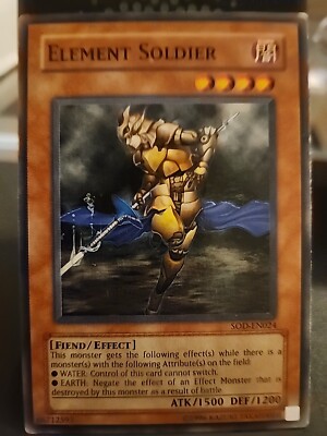 Element Soldier - Yugioh Dark Monster - Vintage | eBay