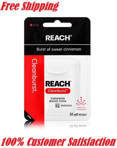 Reach Waxed Dental Floss | Effective Plaque Removal, Extra Wide ...