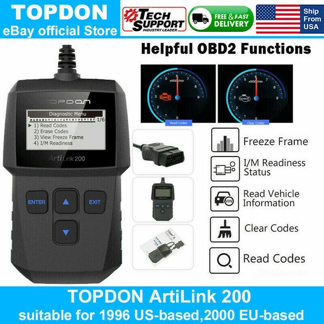 Autel Scanner Obd2 Code Reader Ml529 Full OBD 2 Diagnostic Tool DTCS ...