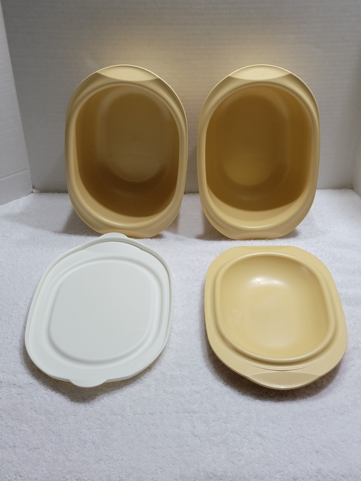 VINTAGE TUPPERWARE 4 PC OVEN WORKS ULTRA PLUS CASSEROLE 3 Qt MADE ...