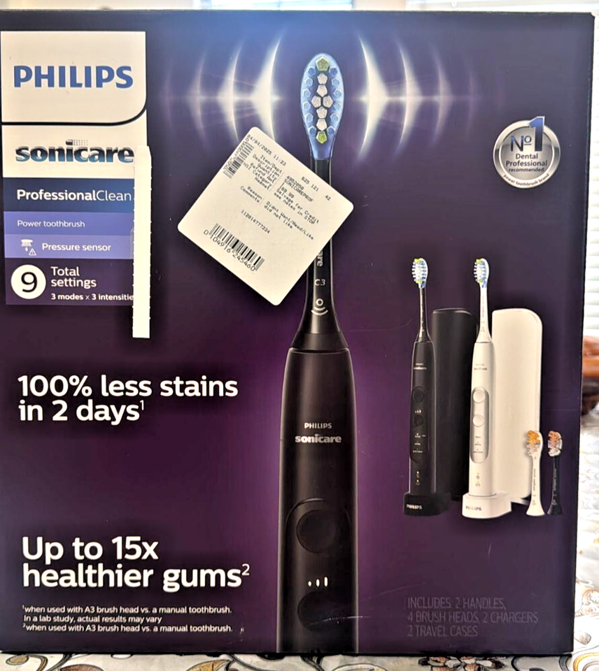 Philips Sonicare Professional Clean Power Toothbrush Set of 2 | eBay