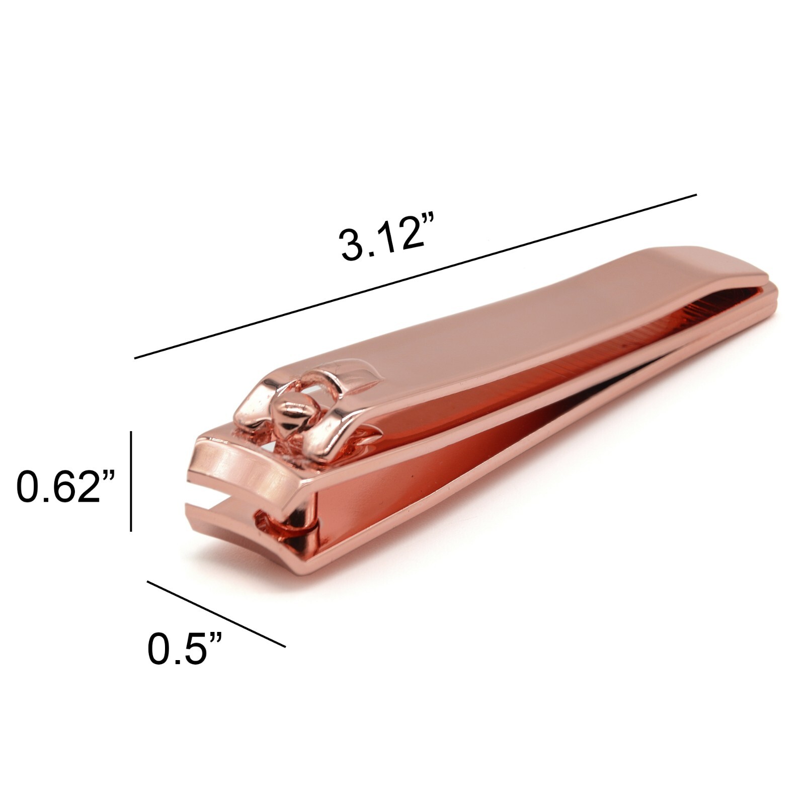 Rose Gold Nail Clipper Finger Toenail Cutter Nail Trimmer Curved Edge Clippers | eBay
