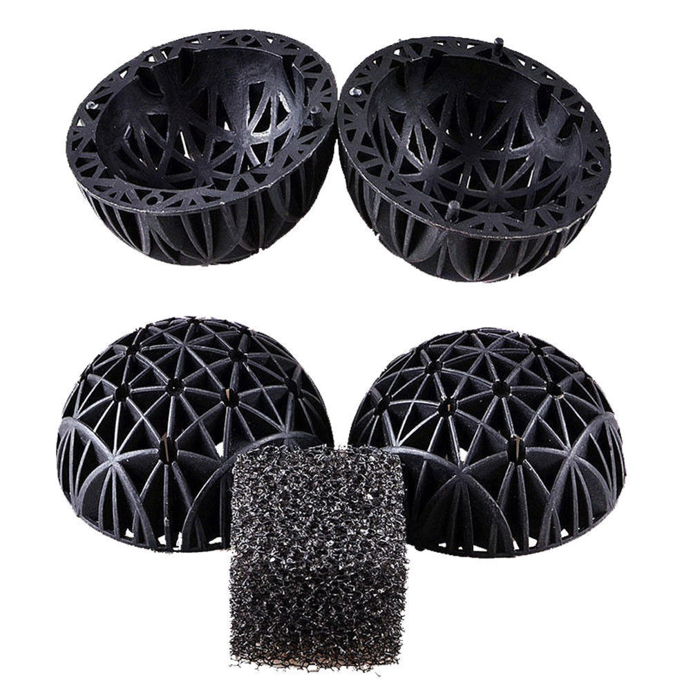 100pcs 16mm Bio Balls Aquarium Marine Fish Tank Canister Pond Sump ...