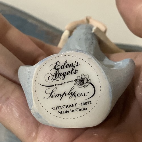 Edens Angels HOPE Christmas Tree Ornament Giftcraft Angel Figure Porcelain Cute! | eBay