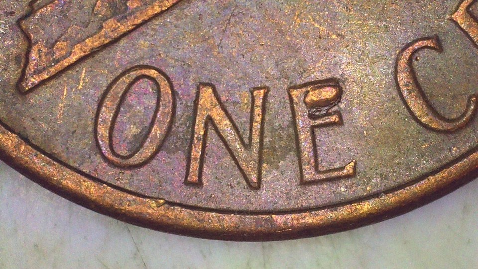 1974 D Lincoln Penny Error Large Die Chip on Rev | eBay