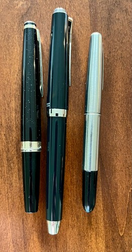 pilot Falcon SEF metal & 2 Pilot pocket fountain pens | eBay