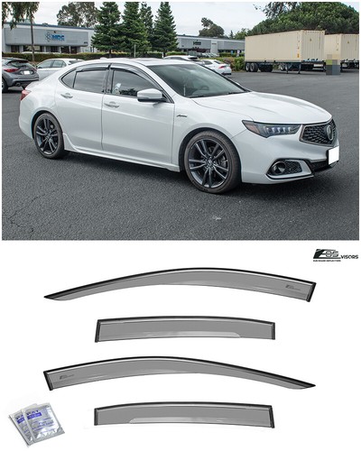 EOS Visors For 15-20 Acura TLX JDM Mugen Style Side Window Deflector ...