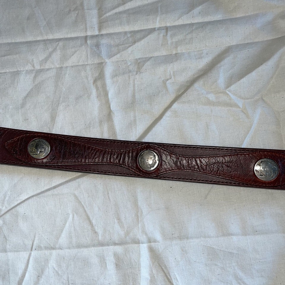 Orvis Leather Belt Buffalo Knickles Size 34 | eBay