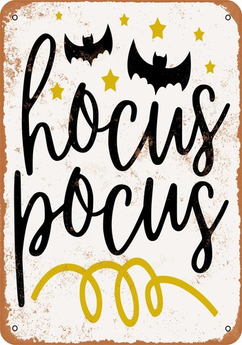 METAL SIGN - Hocus Pocus With Bats - Vintage Look | eBay