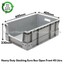 NEW Stacking Heavy Duty Commercial Type Plastic Euro Storage Box Boxes ...