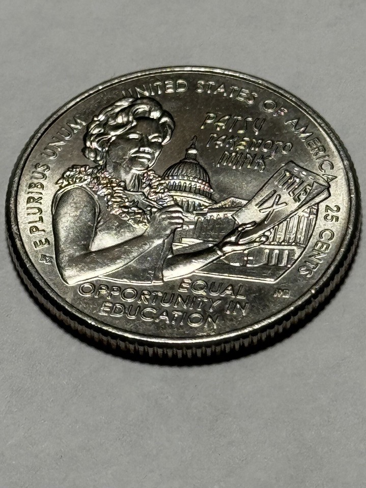 2024 P Patsy Takemoto Mink QUARTER ERROR "IN *COD* WE TRUST" | eBay