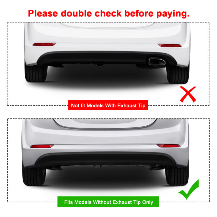 For HYUNDAI ELANTRA 2014 2015 2016 Rear Bumper Lower Valance Panel ...