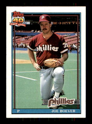 1991 Baseball Topps Joe Boever Philadelphia Phillies #159 | eBay