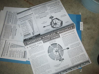 Baker Monitor L Vaneless Windmill Trade Brochure | eBay