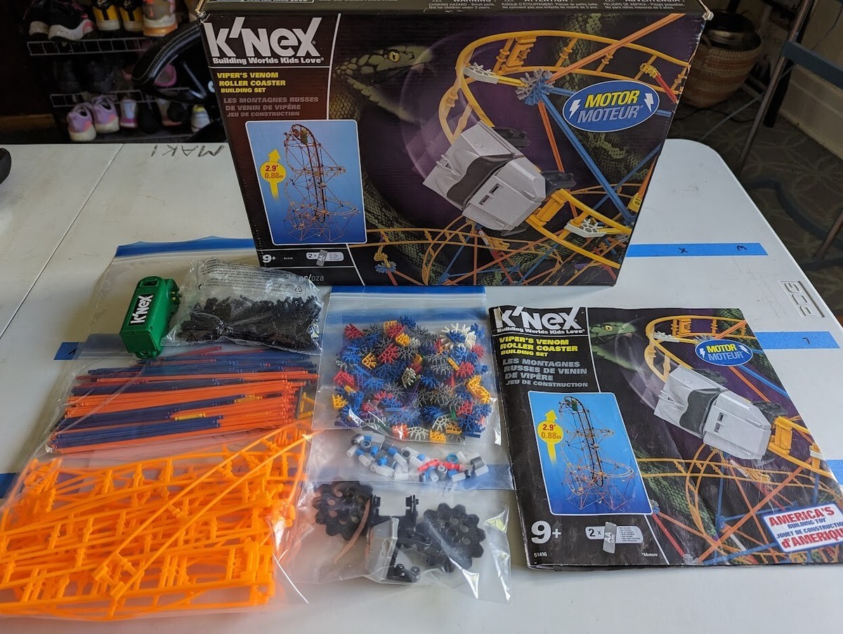 Knex Vipers Venom Roller Coaster Building Set Handleidingen Voor K'nex