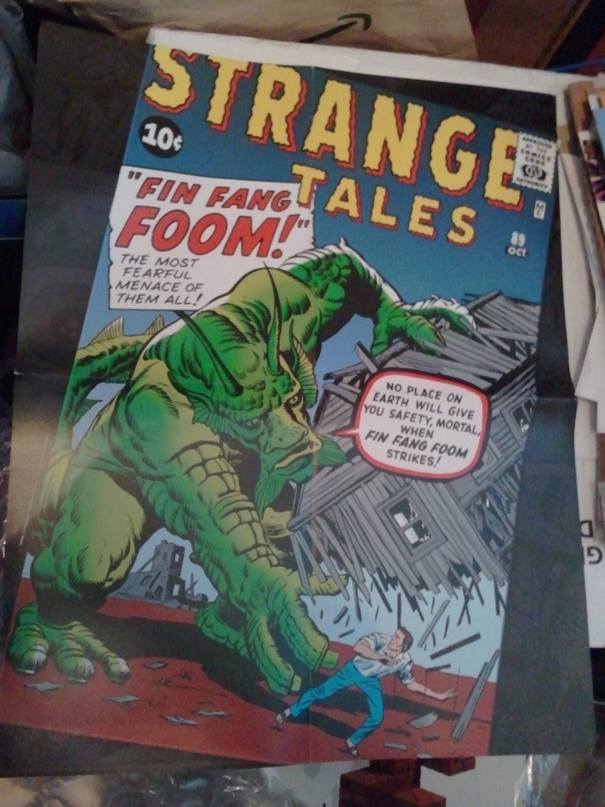 Fin Fang Foom Poster # 3 Strange Tales by Co-Creator Jack Kirby Marvel ...
