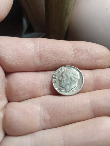 1965 Dime No Mint Mark Error Coin 'In We On Rim' #5 Grease Error | eBay
