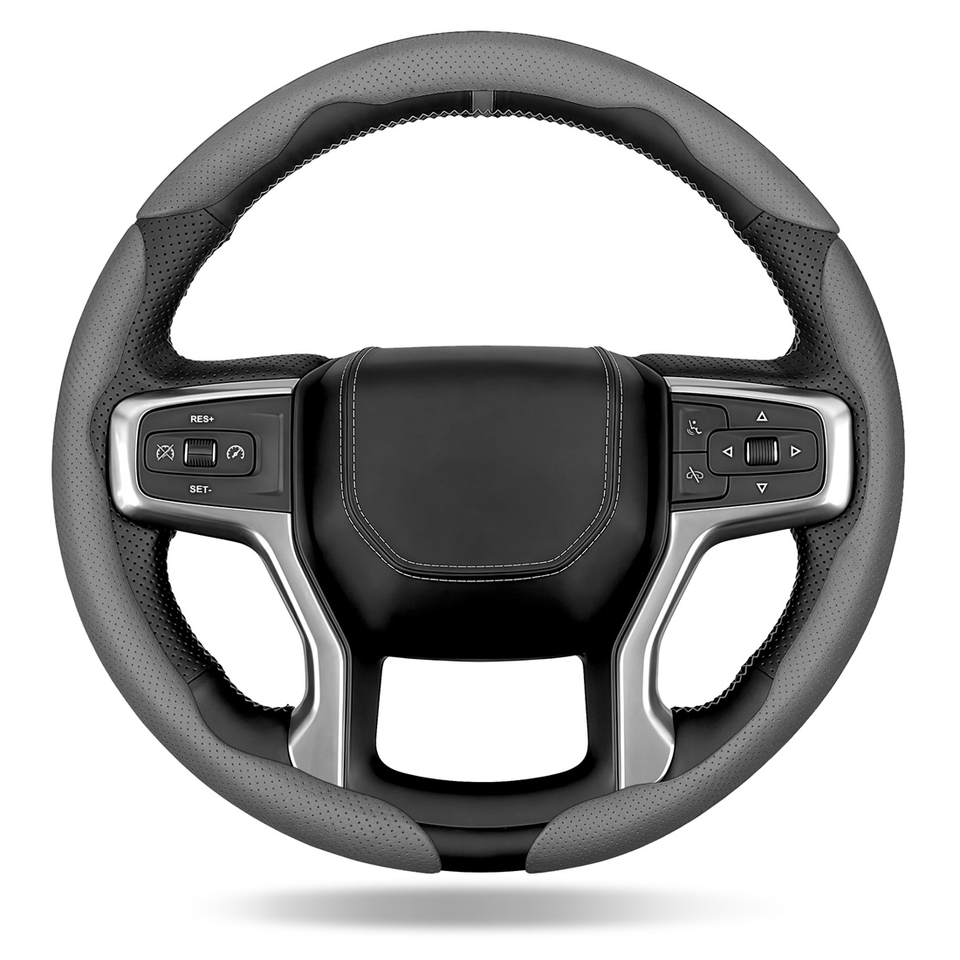 2024 NEW15" Gray Leather 3PCS Segmented Steering wheel Cover for SUBARU ...
