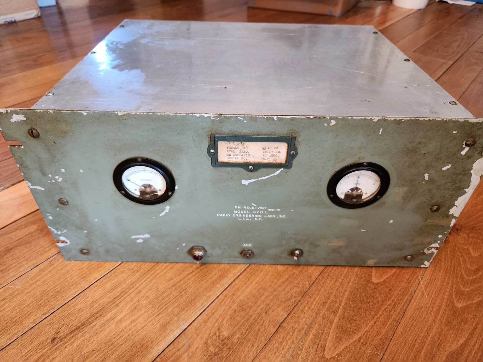 Radio Engineering Labs Inc Tube Receiver Model 670L For Parts | eBay