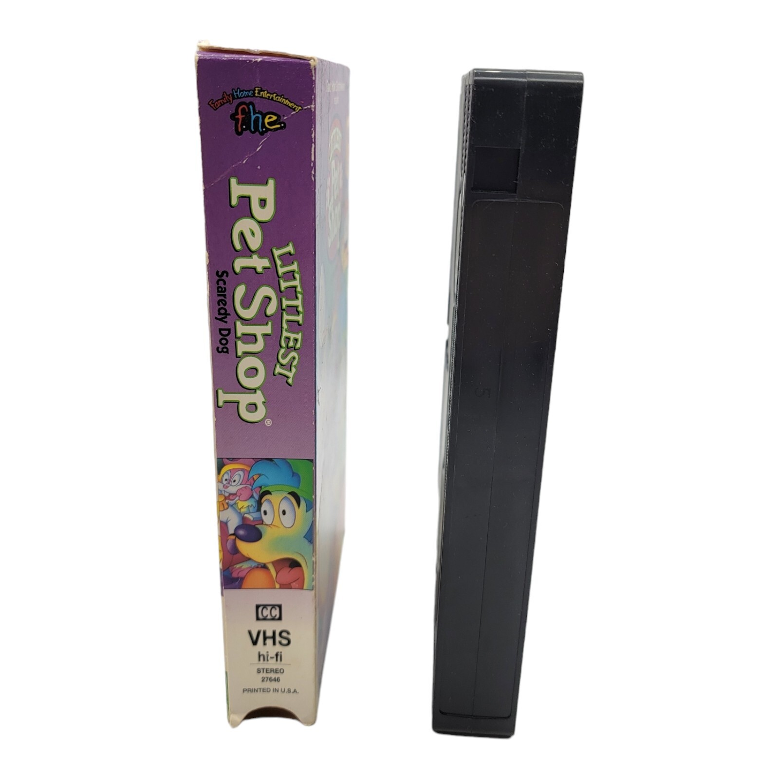 Vintage 1995 Littlest Pet Shop - Scaredy Dog Cartoon TV Show VHS Tape ...