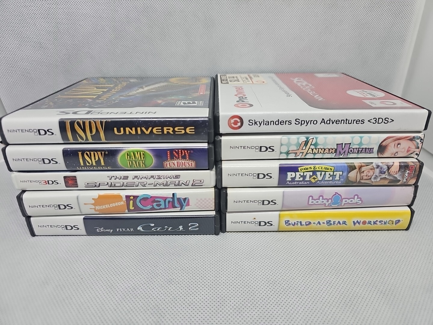 Nintendo DS Lot Of 10 Spiderman 3DS Cars I Spy Universe And Others ! | eBay